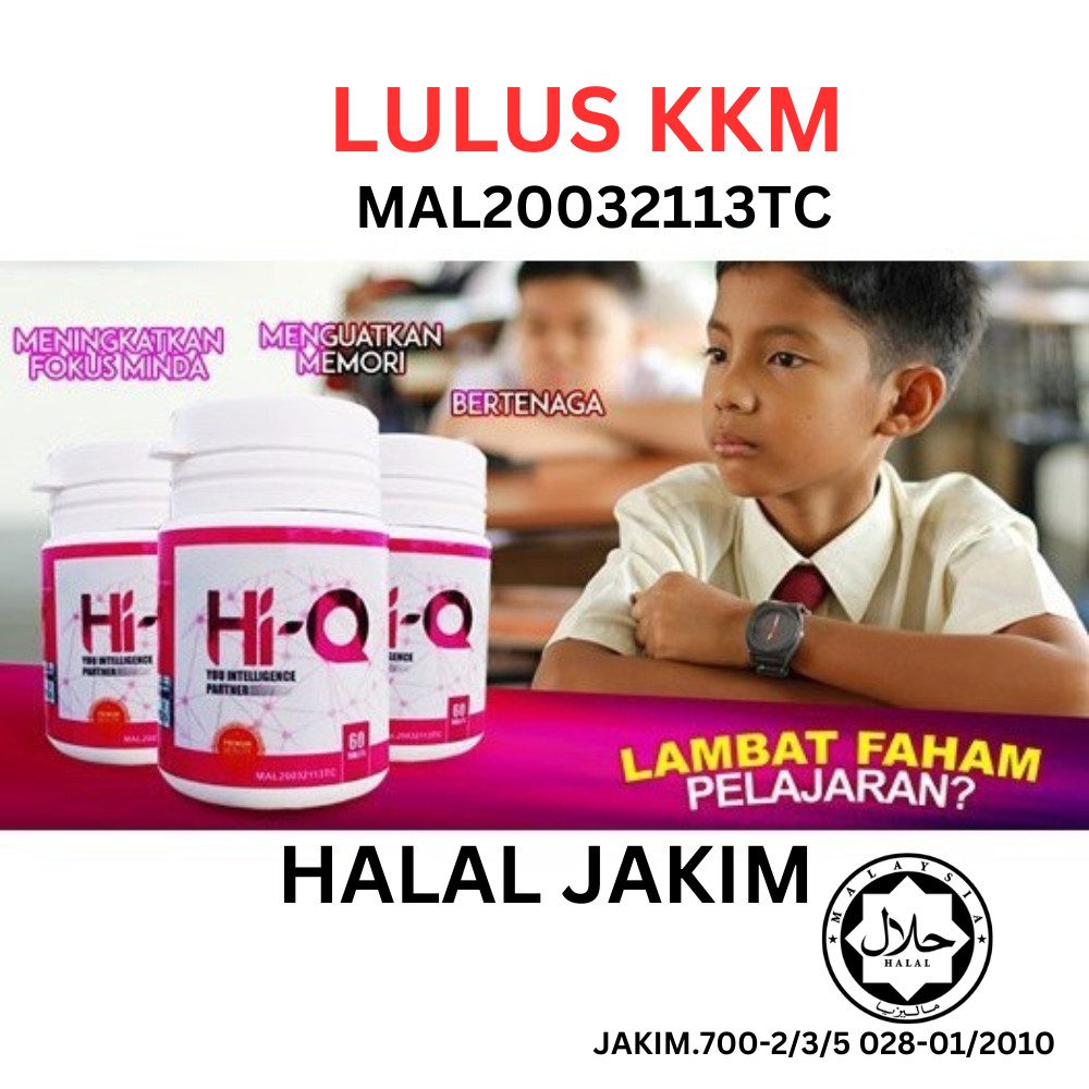 VITAMIN MINDA HI-Q ORIGINAL HQ | BRAIN BOOSTER KANAK KANAK | PROBIOTIC PREBIOTIC LULUS KKM DAN ...