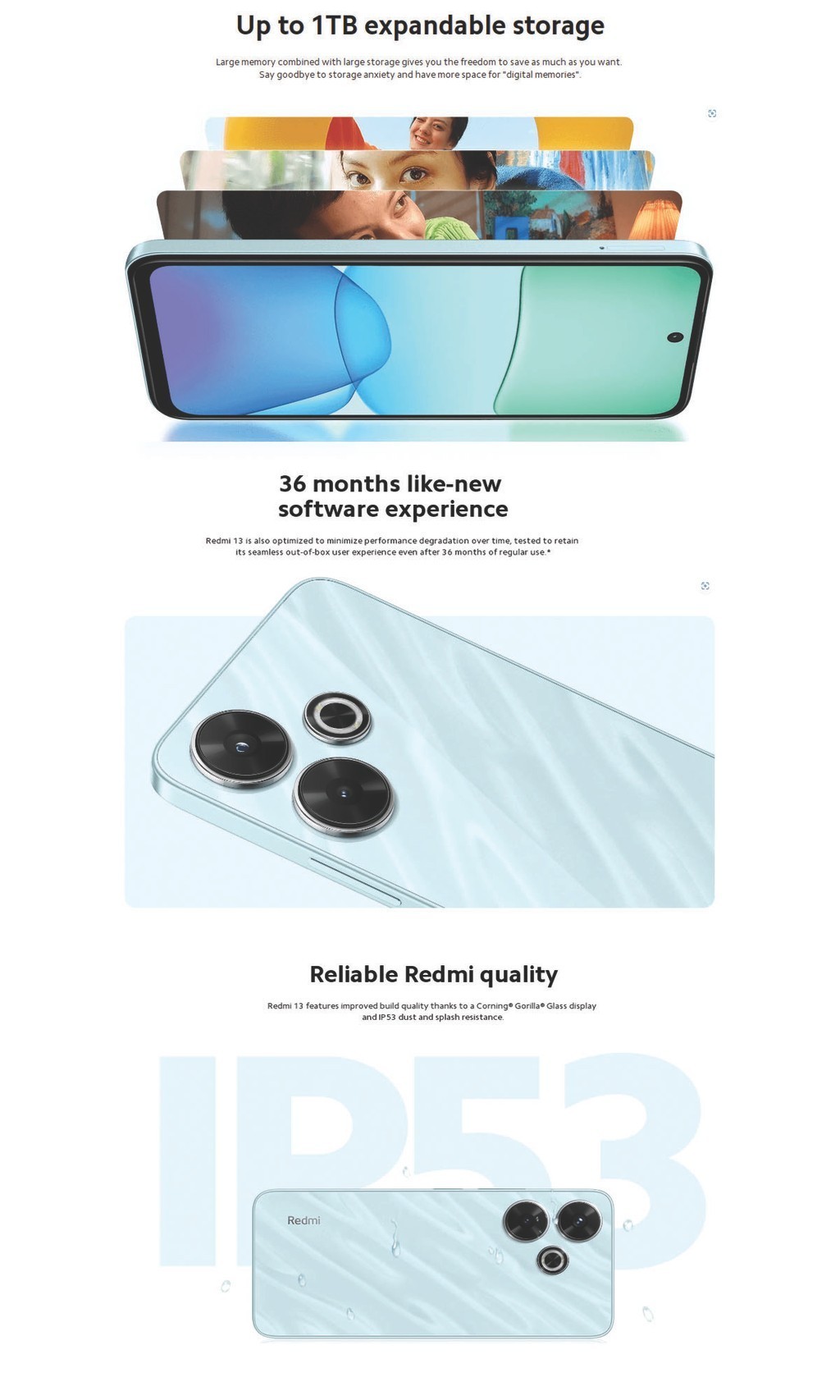 Xiaomi Redmi 13 Smartphone | Mediatek Helio G91 Ultra | 6.79" IPS LCD ...