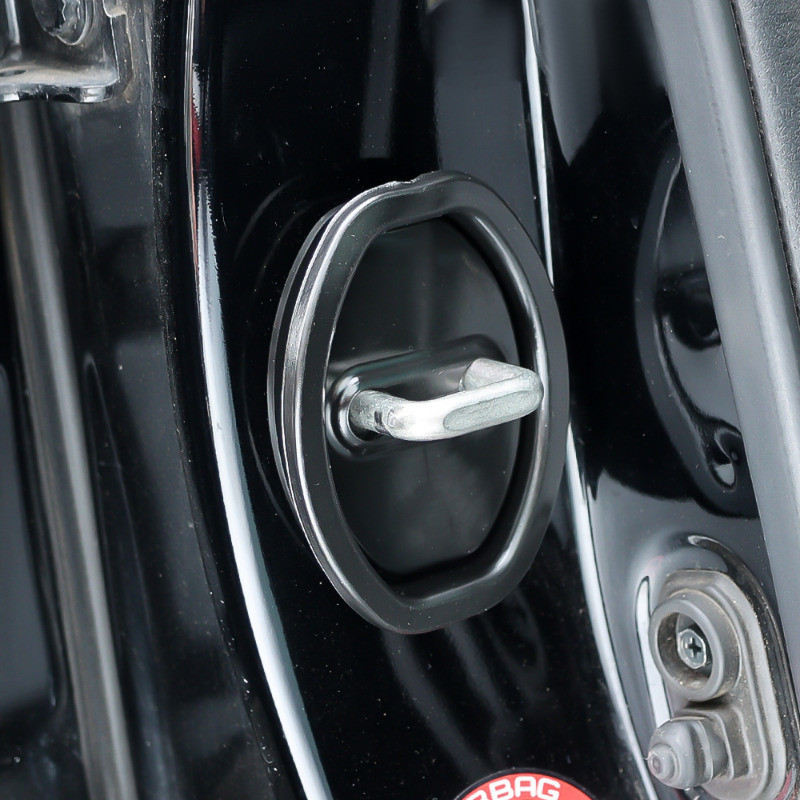 1/2/4PCS Auto Door Lock Buckle Cover - Car Door Lock Shock Absorber ...