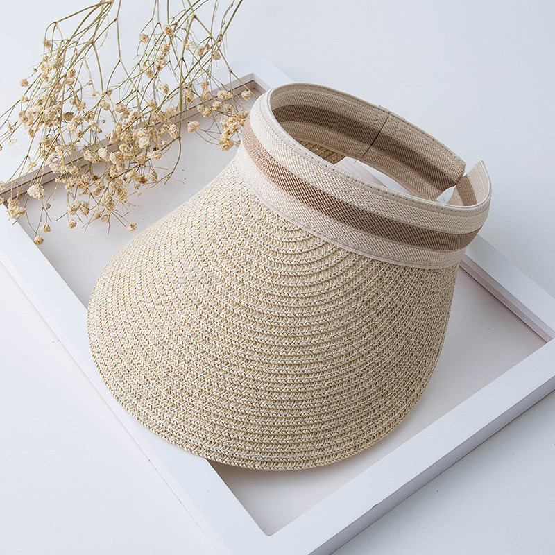 Outdoor Sun Hat Summer Women's Sunscreen Empty Roll Top Sun Hat Big ...