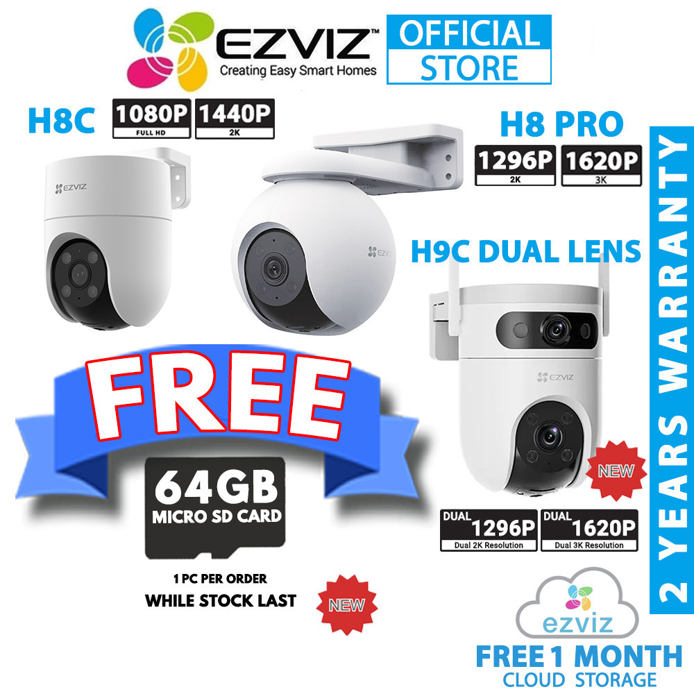 Ezviz Outdoor Pan/Tilt H9C / H8C / H8 Pro / H8C PRO 1080P 2K 3K 4K 2MP ...