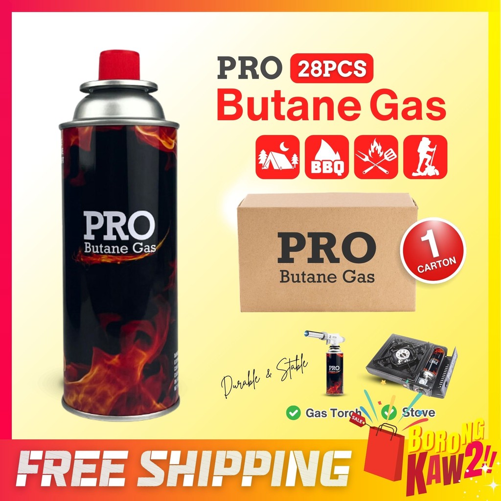 1 Carton Portable Gas Cylinder 230g PRO Butane Gas Canister Cartridge for Stove Flame Torch ...