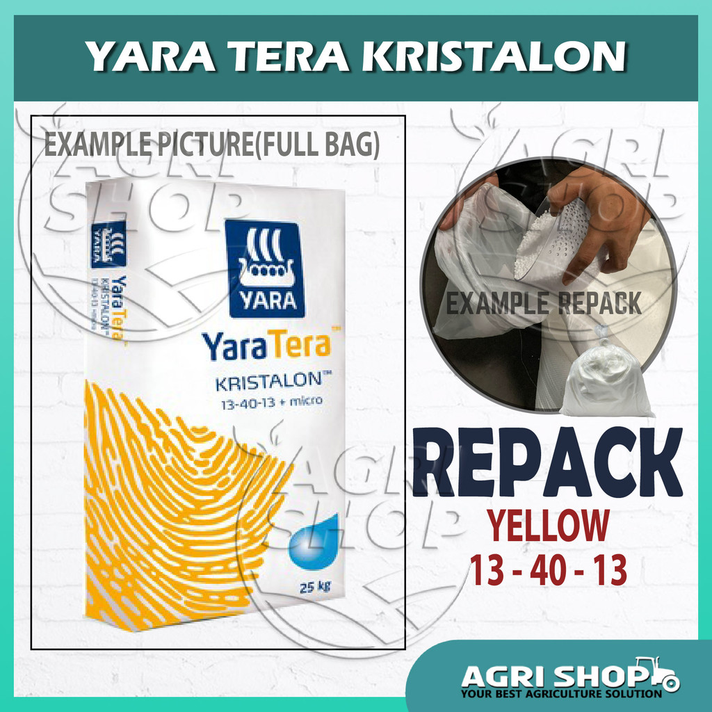 (REPACK) Agrishop Yara Tera Kristalon Yellow 13-40-13 1KG 2KG 5KG NPK ...