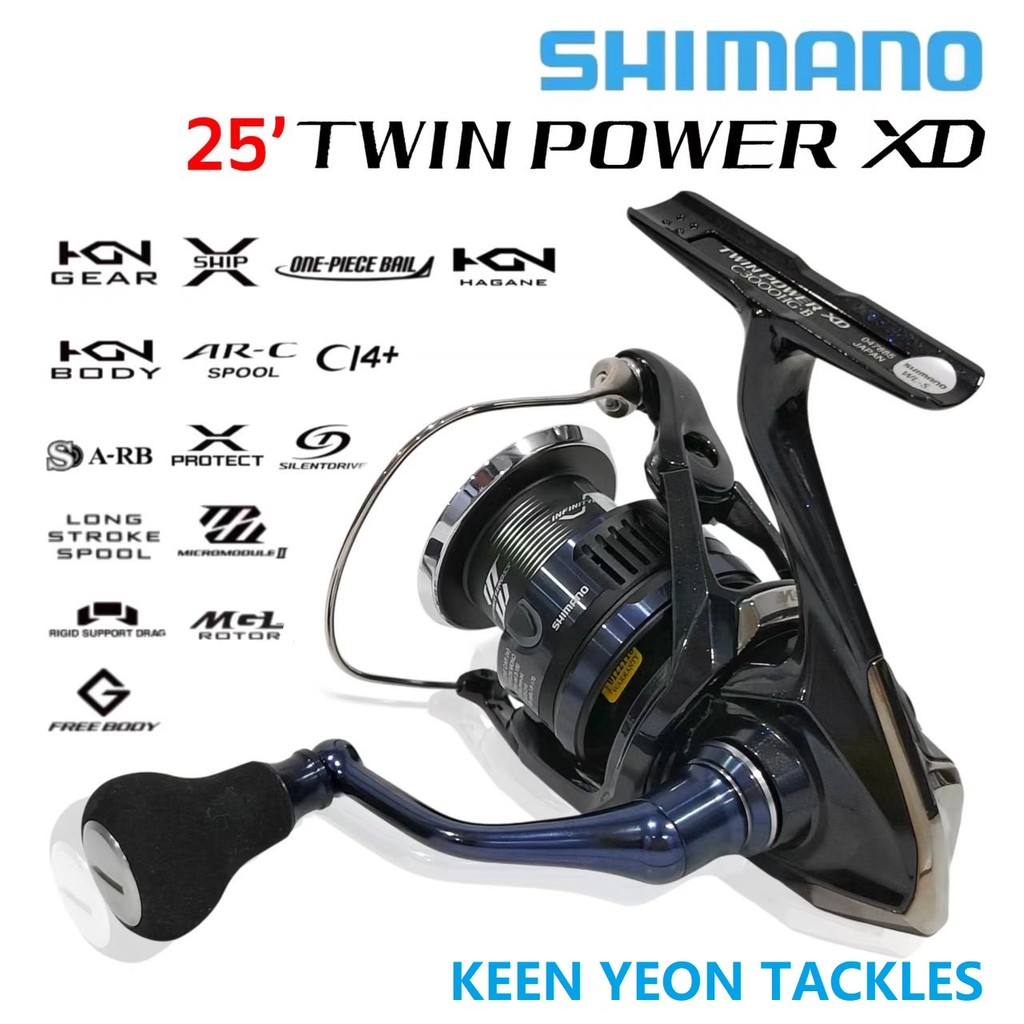 MESIN PANCING SHIMANO 21' / 25' TWIN POWER XD SPINNING REEL | Shopee Malaysia
