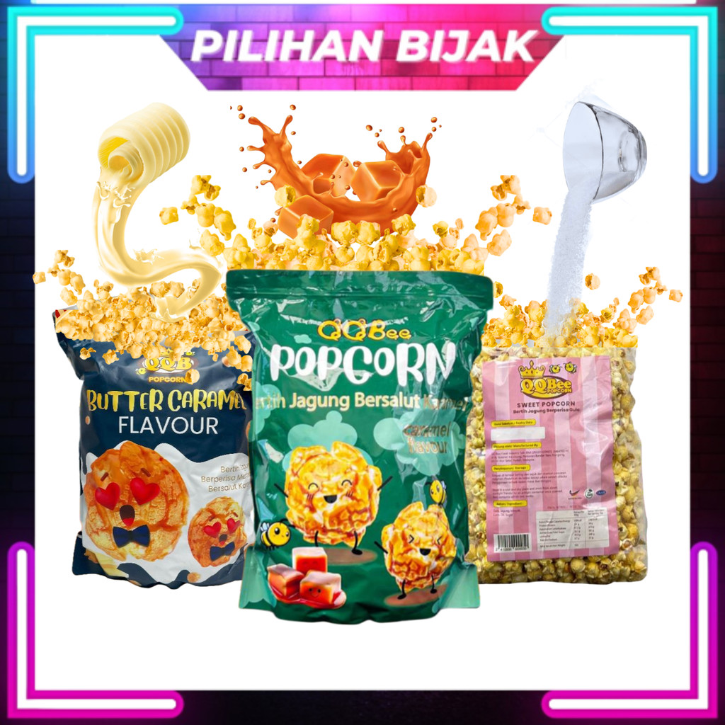 100% Home Made 1kg Caramel Popcorn Snacks Doorgift Goodies Termurah ...