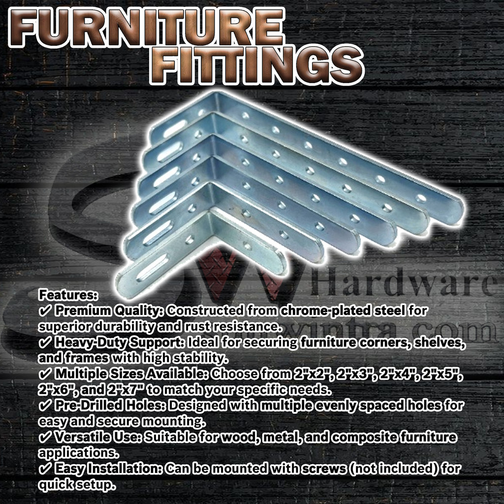 🔥 SW Hardware Chrome L-Bracket – Heavy-Duty Furniture Corner Brace ...