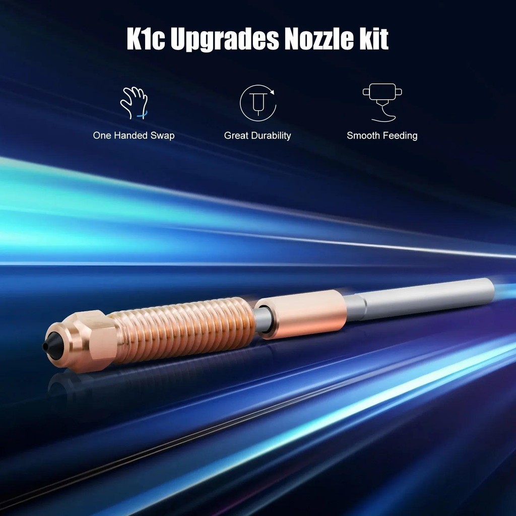 Creality K1C Nozzle 0,4/0,6/0,8mm High-Flow Printing Upgraded Quick ...