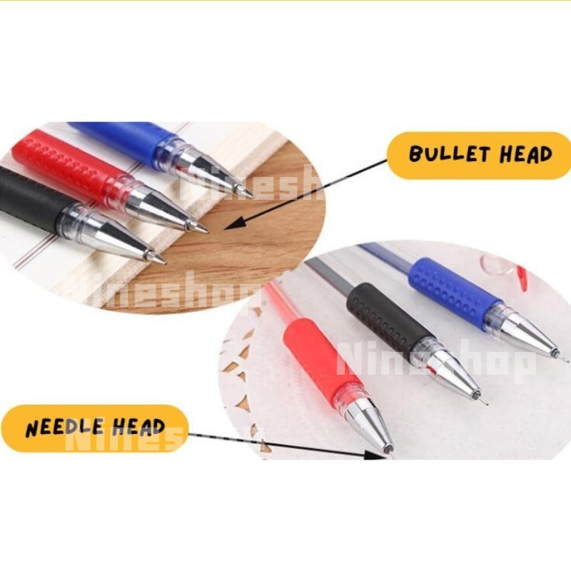 1pc 0.5mm Needle Tip Red Black Blue Carbon Neutral Pen for Public Use ...