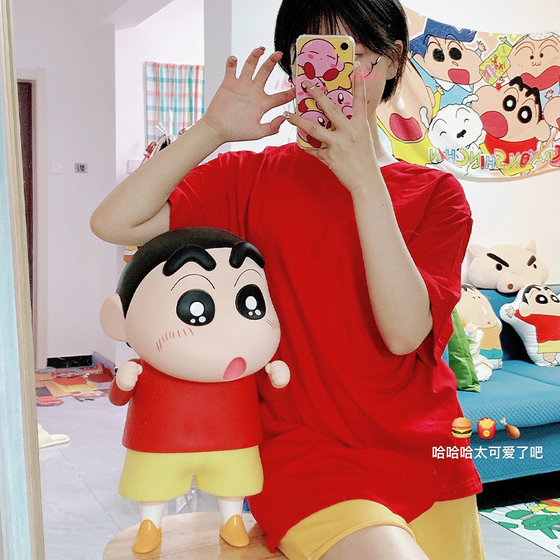 38cm Large Crayon Shin chan Handmade Series Female Gifts Anime Nohara ...