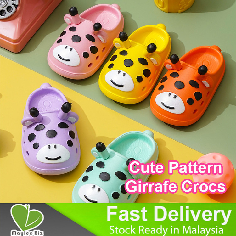 Cute Kids Giraffe Selipar Shoes Girl Comel Boy Budak Lelaki Perempuan ...
