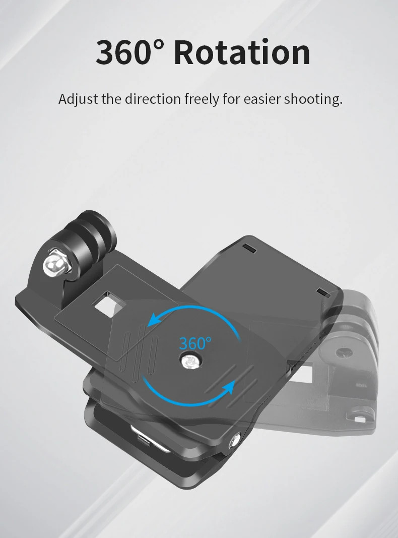 For Insta360 X4 X3 / X2 Accessories 360 Degree Rotary Backpack Clip ...