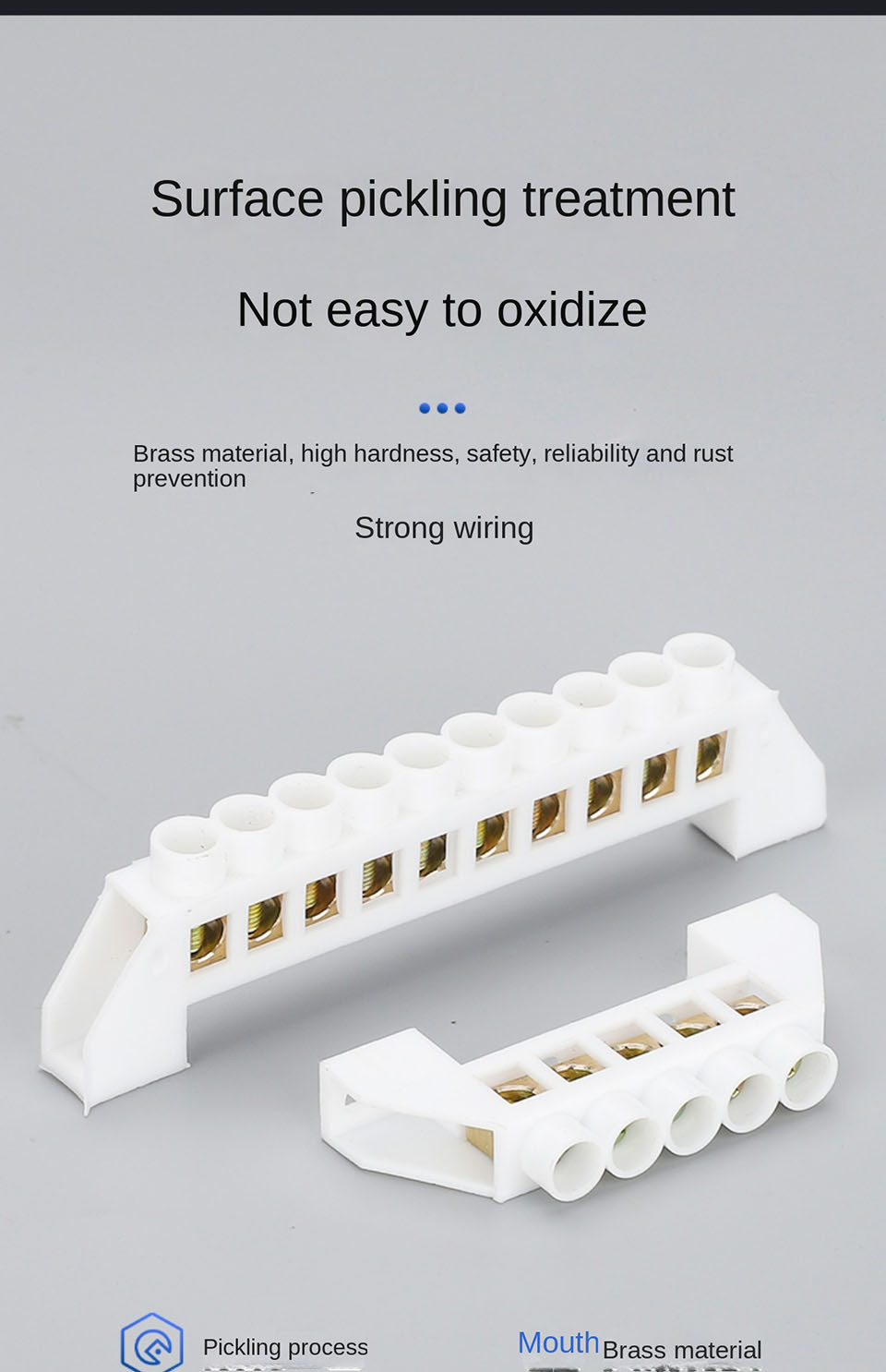 Bridge Type Zero Line Ground Bar Grounding Copper Bar Distribution Box ...