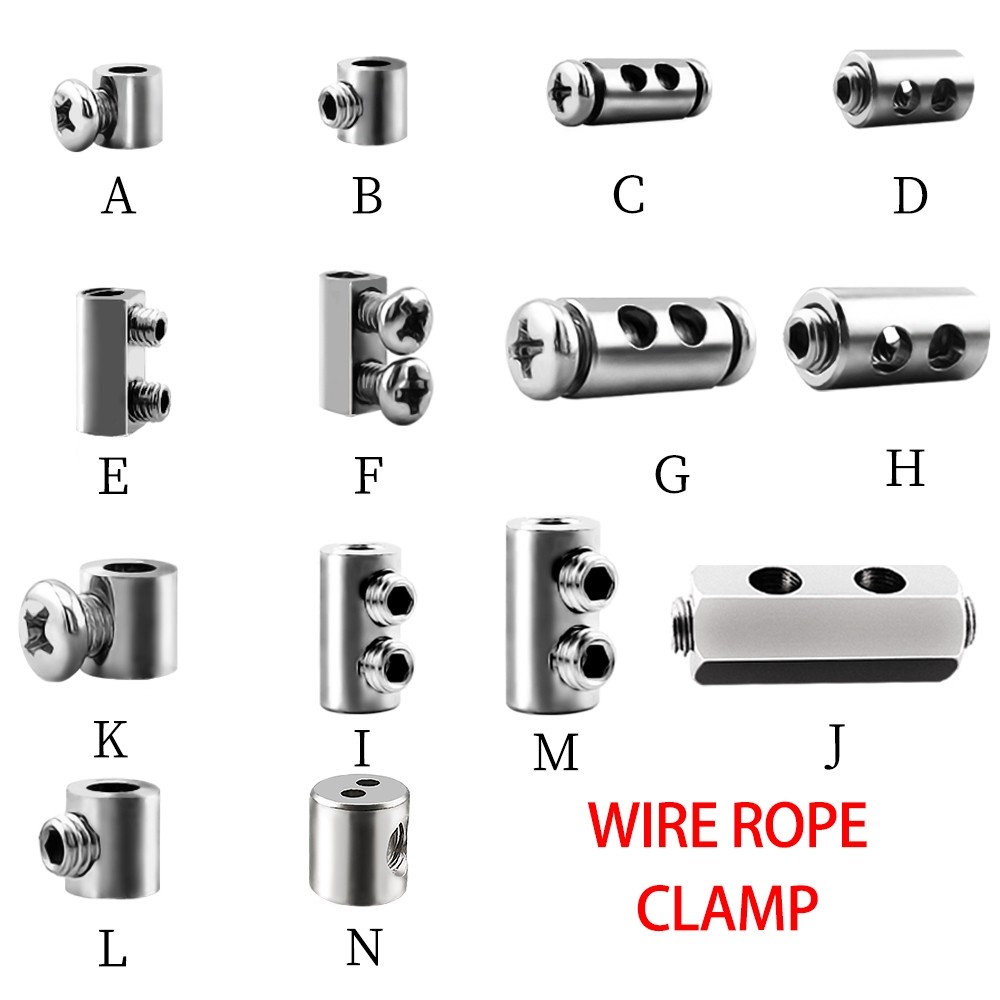 in stock 1-4mm adjustable steel wire rope clamp for various hanging and ...