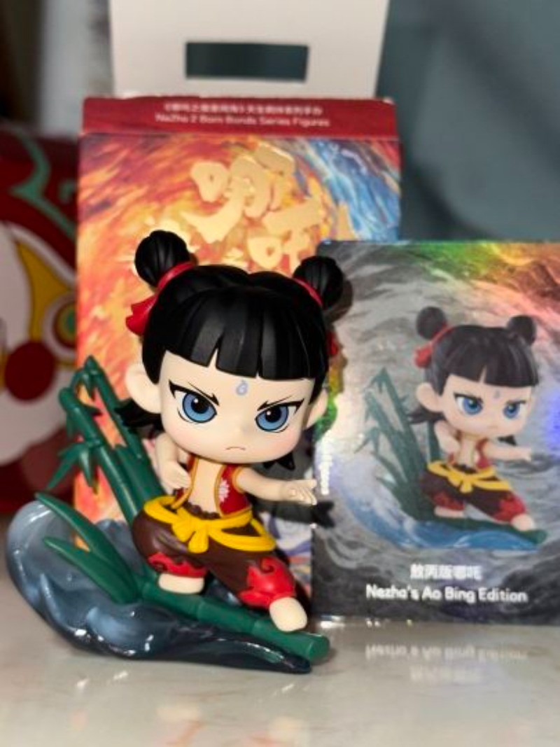 [secret] POPMART Nezha Natural Bond Series Mystery Box Figure Ornaments ...