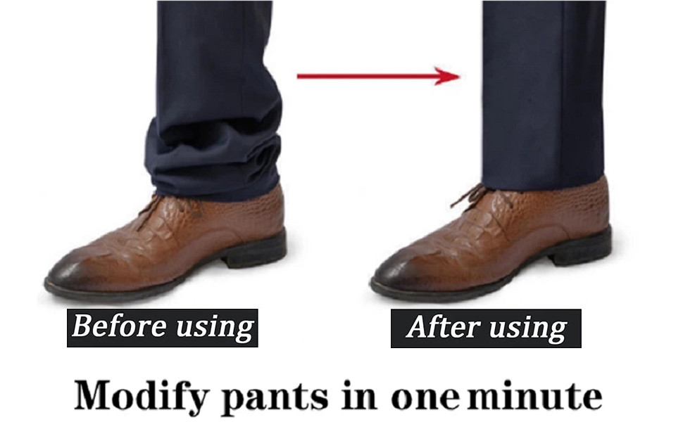 Trousers Edge Modified Strips, Iron-on Pants Edge Shorten Self-Adhesive Pants Mouth Paste Hem ...