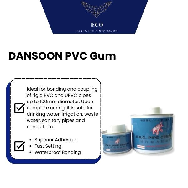 ECO HARDWARE DANSOON 100g 500g PVC Solvent Cement Gum PVC Pipe Glue PVC ...