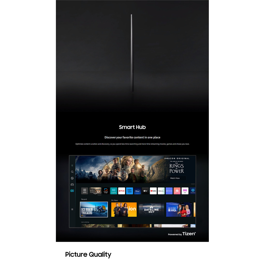 SAMSUNG 65" 4K UHD Smart QLED TV QA65Q60DAKXXM | Quantum HDR | AirSlim ...