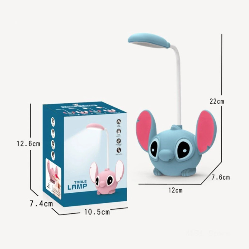Disney Lilo & Stitch Led Desk Lamp With Pencil Sharpener Foldable Light ...