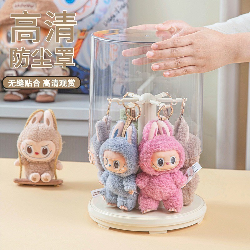 New Cartoon LABUBU Box Cartoon LABUBU Crybaby Transparent Storage Box ...