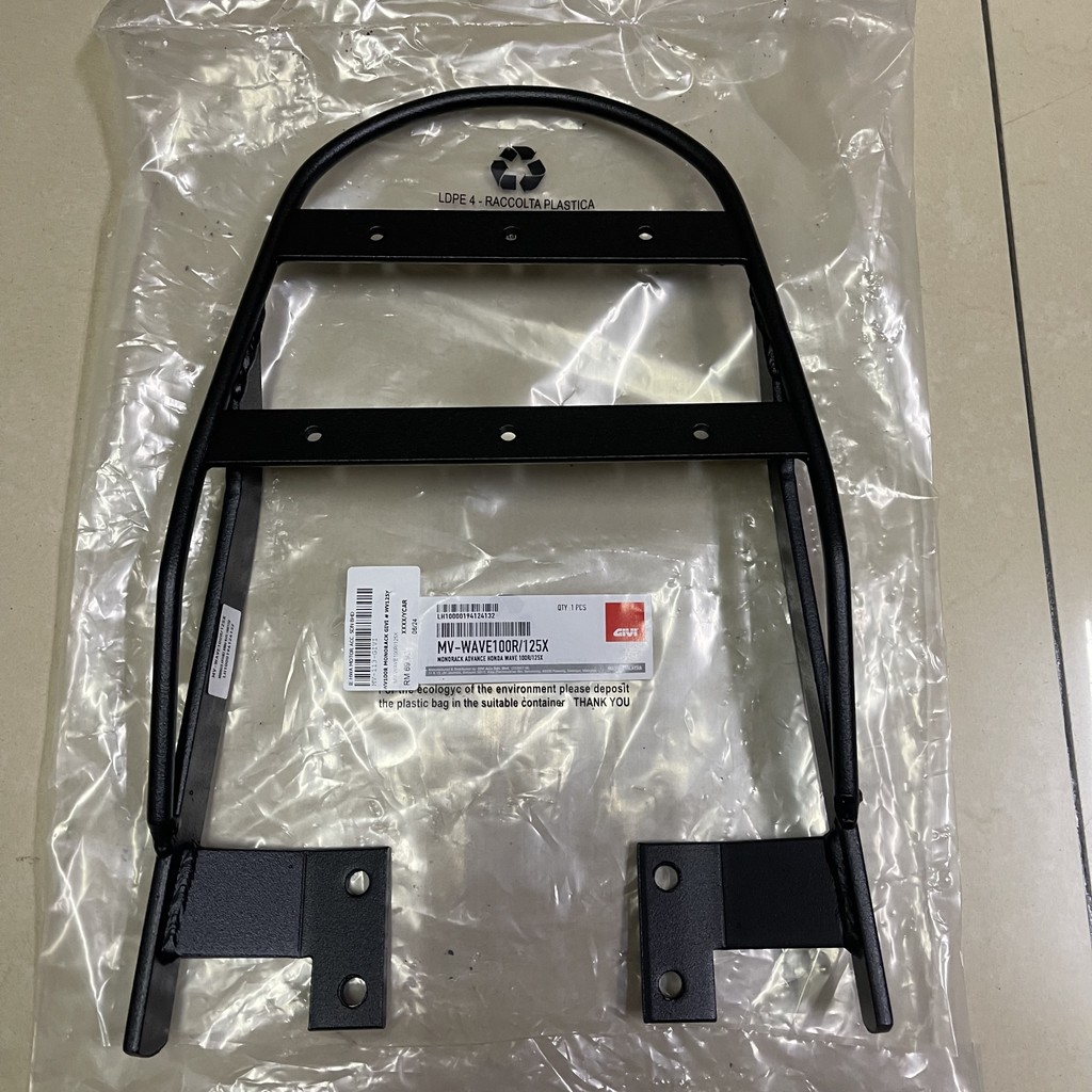 HONDA WAVE100R WAVE125X WAVE ULTIMO WAVE100 R MONORACK 100% ORIGINAL GIVI MV MONORACK GIVI ...