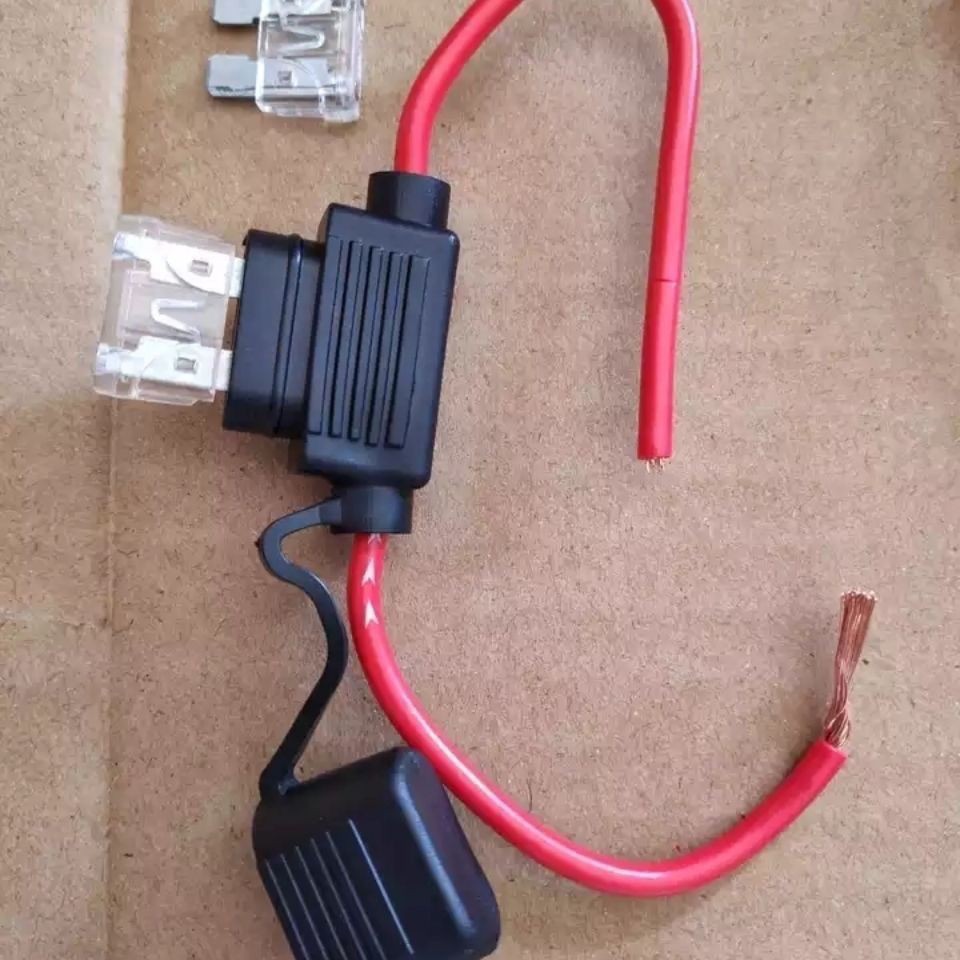 Car Anti-Fuse Box Modified Fuse Socket Fuse Holder with 2.5 Square Wire ...
