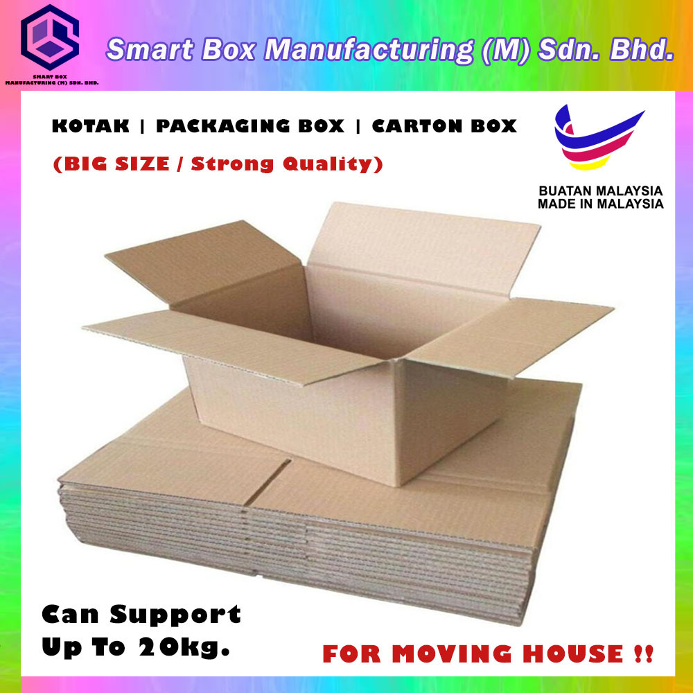 (20kg Heavy Duty) Smart Box Big Carton Box Packaging Box Packing Kotak ...