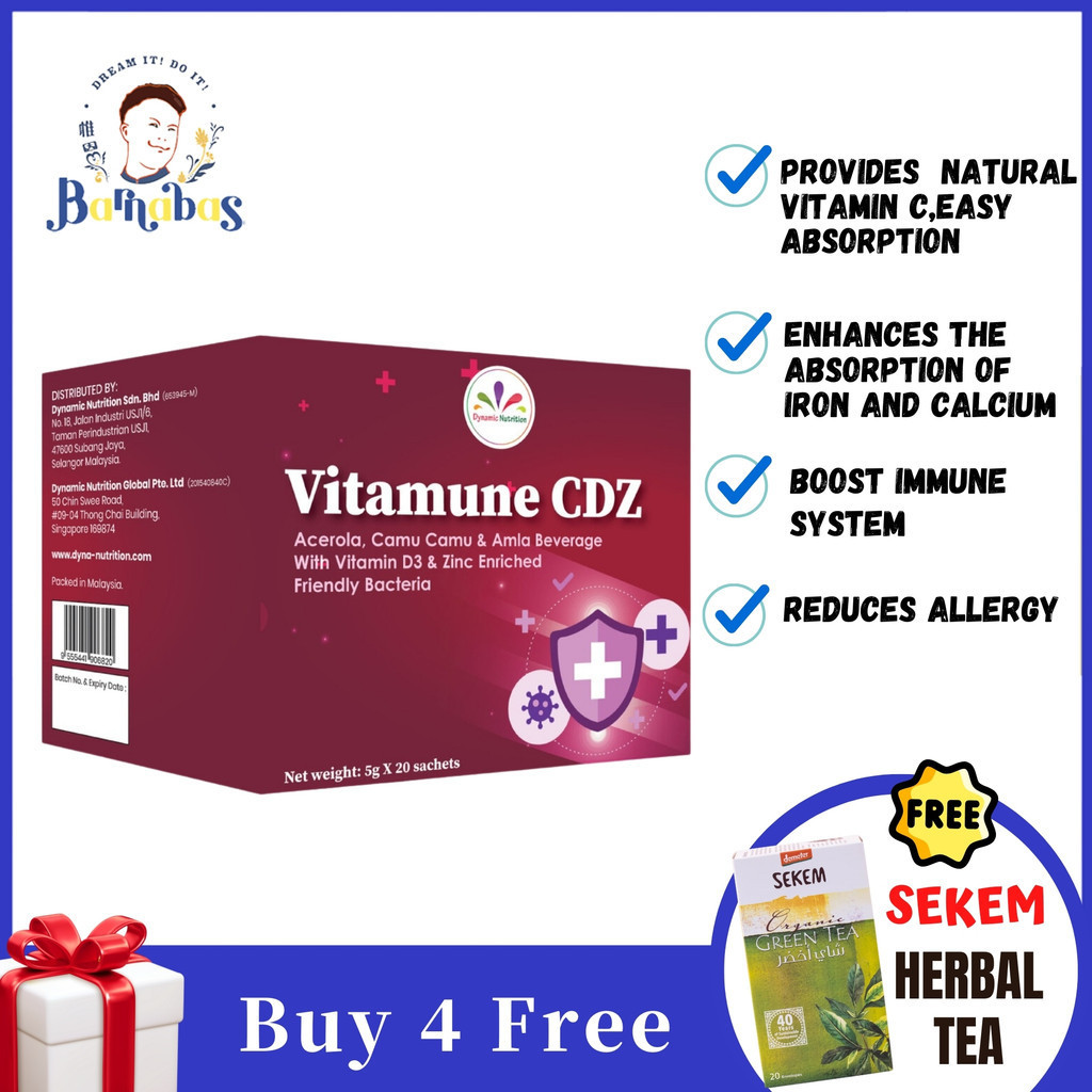 Dynamic Nutrition Vitamune CDZ - The Power Of Vitamin C, D & Zinc ...