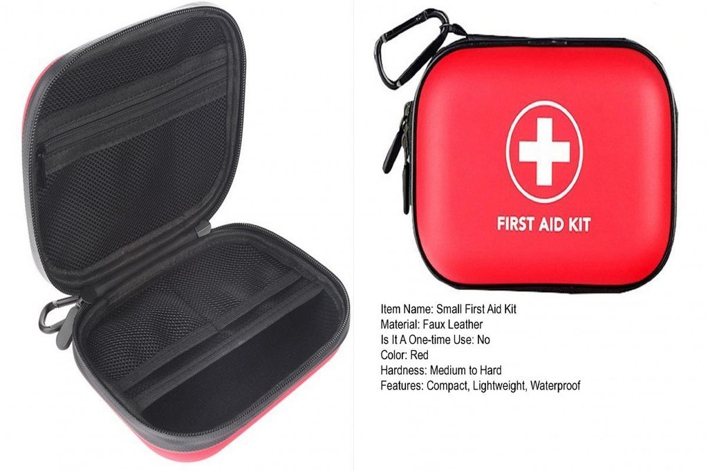 TRD Small Leather First Aid Kit Compact First Aid Kit for Camping ...