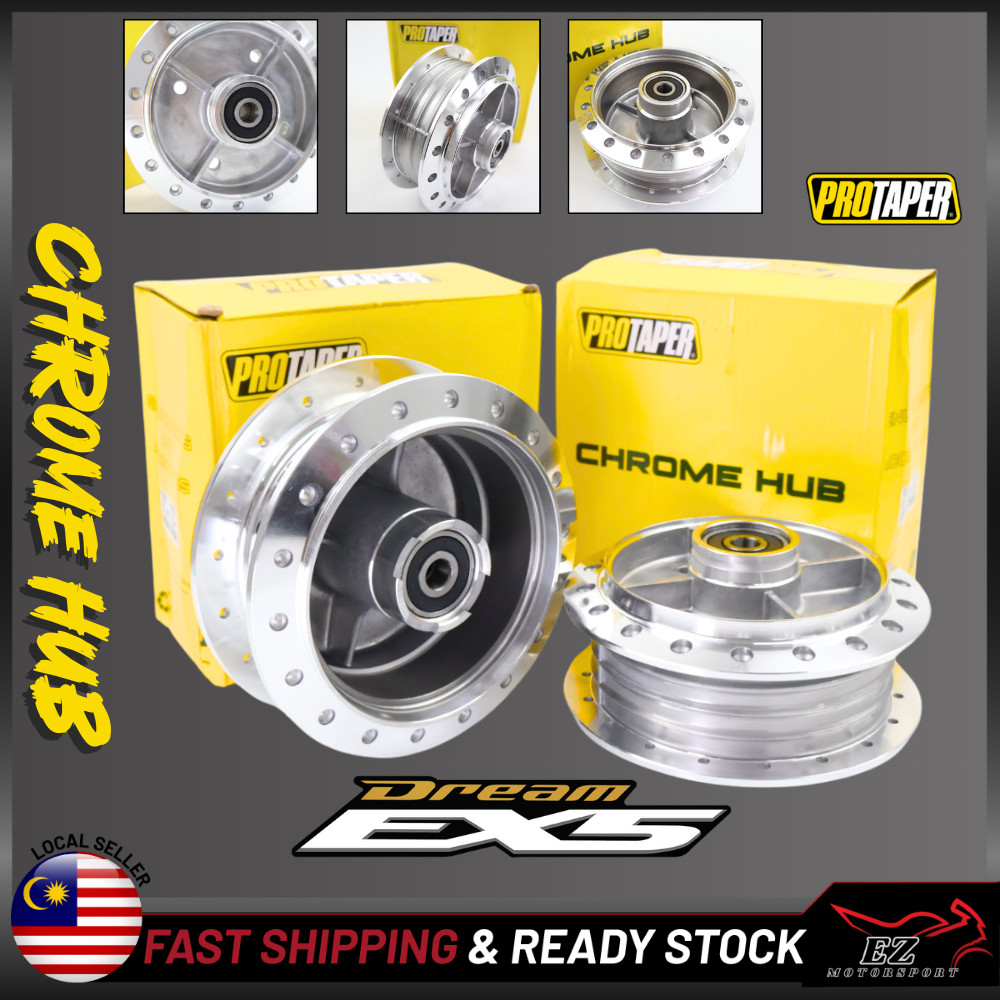 PROTAPER HUB CHROME EX5 DREAM / WAVE 100 WAVE100 With Bearing Oil Seal ...