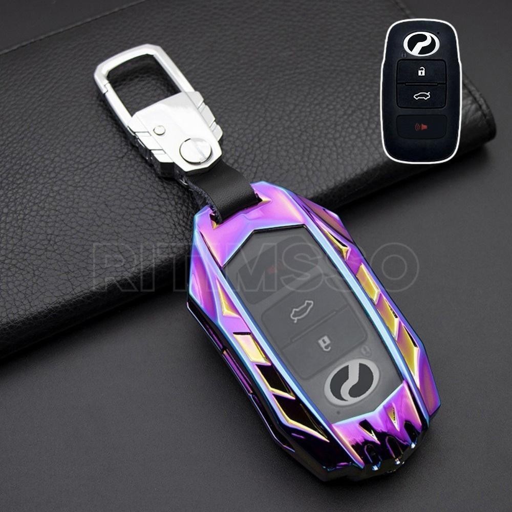 Alloy Remote Car Key Cover Case Fit for Perodua Ativa / Alza Axia 2023 ...