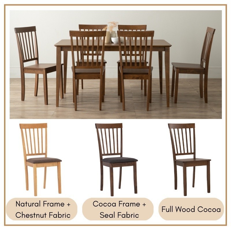 Alora Furniture - MYLA Solid Dining Set / Set Meja & Kerusi Makan 4 Seater / 6 Seater Table / 四人 ...