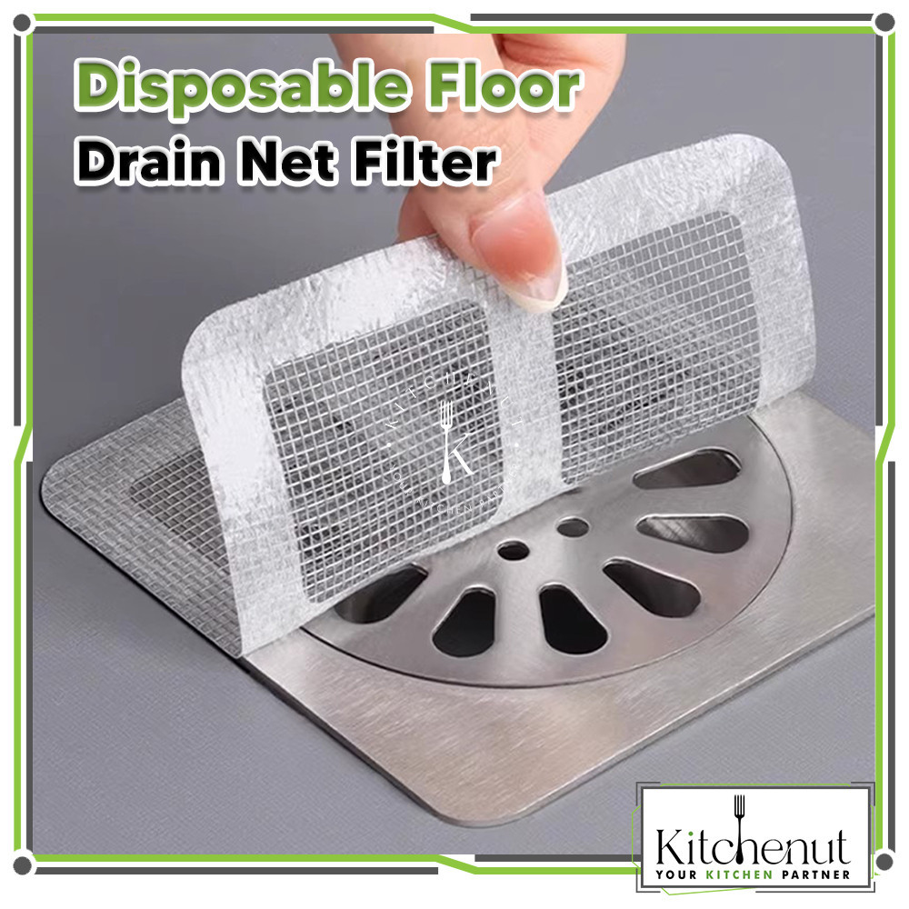 [5/10PCS] Kitchenut Disposable Drain Net Filter Hair Catcher Floor ...