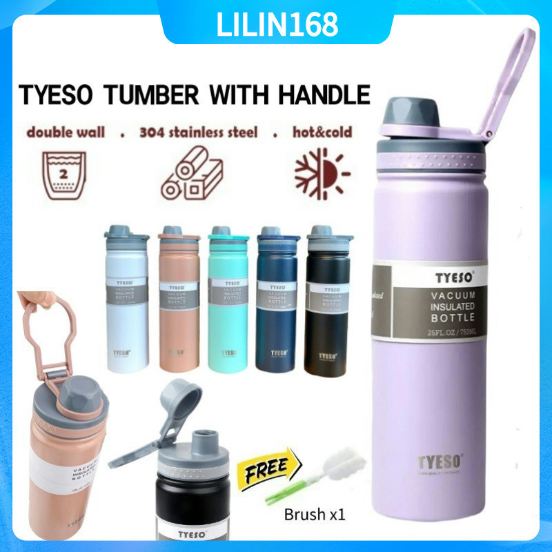 Tyeso Tumbler With Handle 530ml/750ml Double Layer Insulated Flask ...