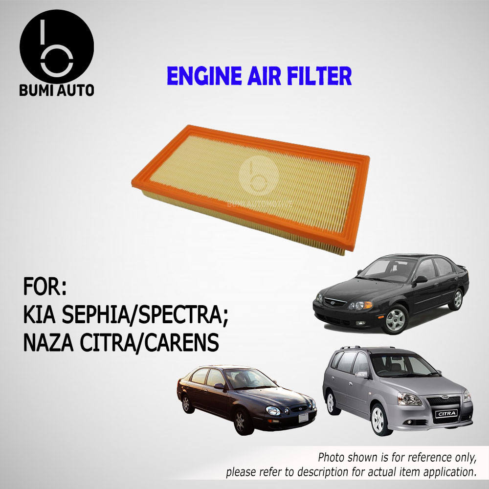 Kia Sephia Spectra Carens Naza Citra Engine Air Filter Udara Penapis ...