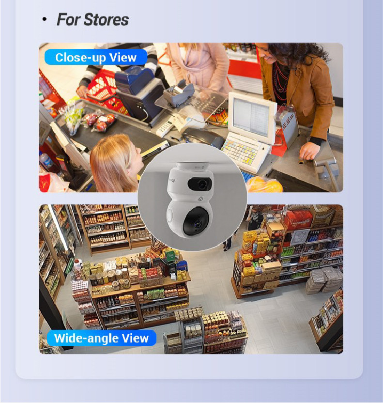 Ezviz H7C Dual Lens (4MP + 4MP) Pan/Tilt Two Way Talk Color Night ...