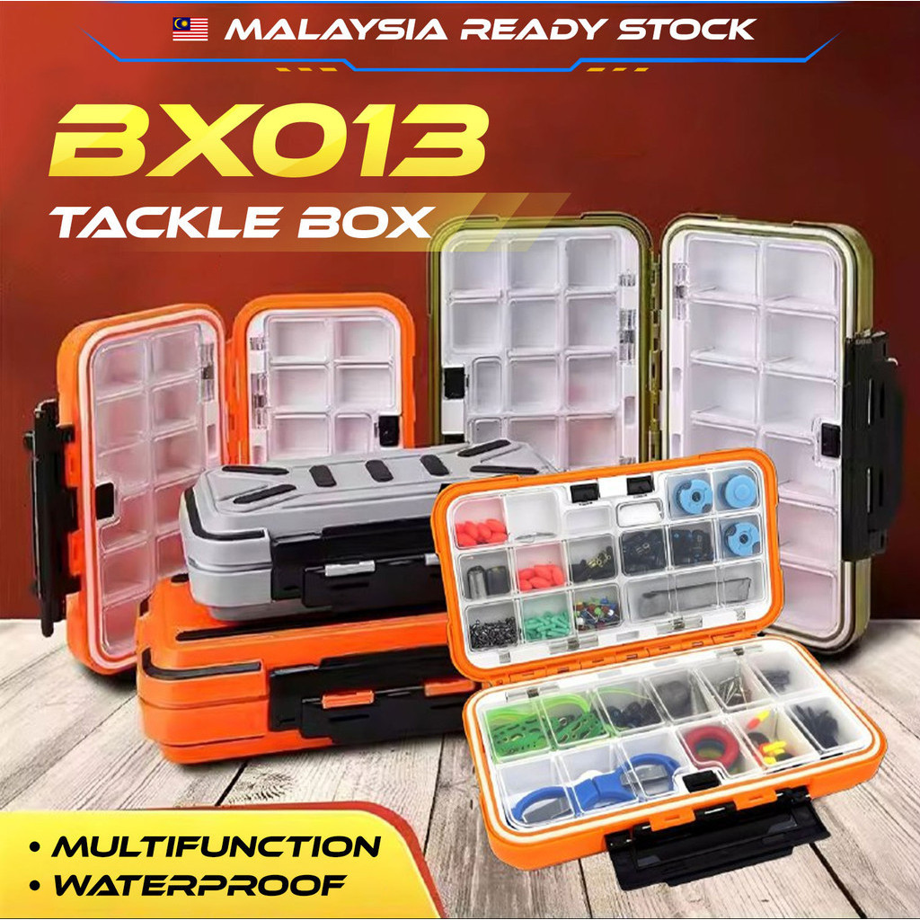 【MR.T】Kotak Pancing Kalis Air Dua Lapisan – Waterproof Fishing Tackle Box Double Layer Lure Box ...