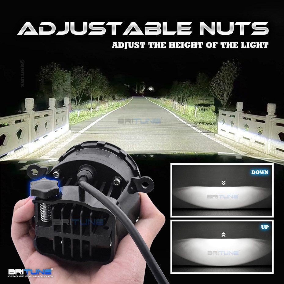 Low Beam LED 3 Inch Fog Lamp For Ford Focus MK2 MK3 /Fiesta/Ranger/S ...