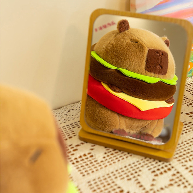Cute Riding Goose Capybara Plush Toy Doll Cartoon Capybara Pillow ...