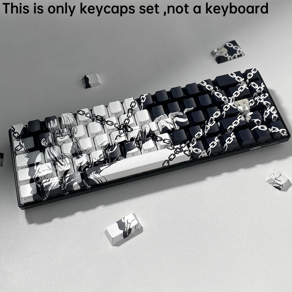 The PBT Keycap Cherry Machima Chain Lock manga Adapt To 61/63/64/67/68 ...