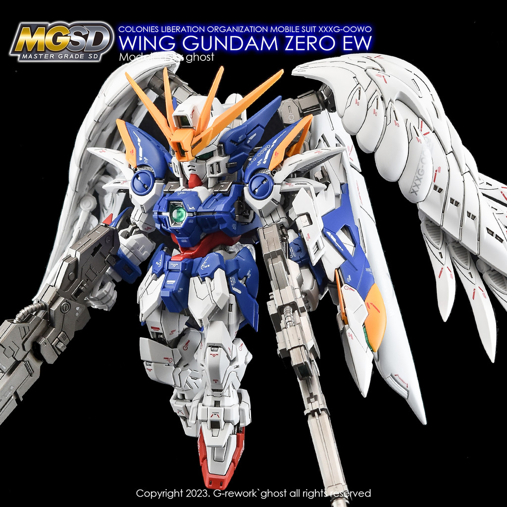 G-Rework MGSD Wing Gundam Zero Water Decal CD-MS03 G Rework Gundam Water Decal MG Wing Zero ...