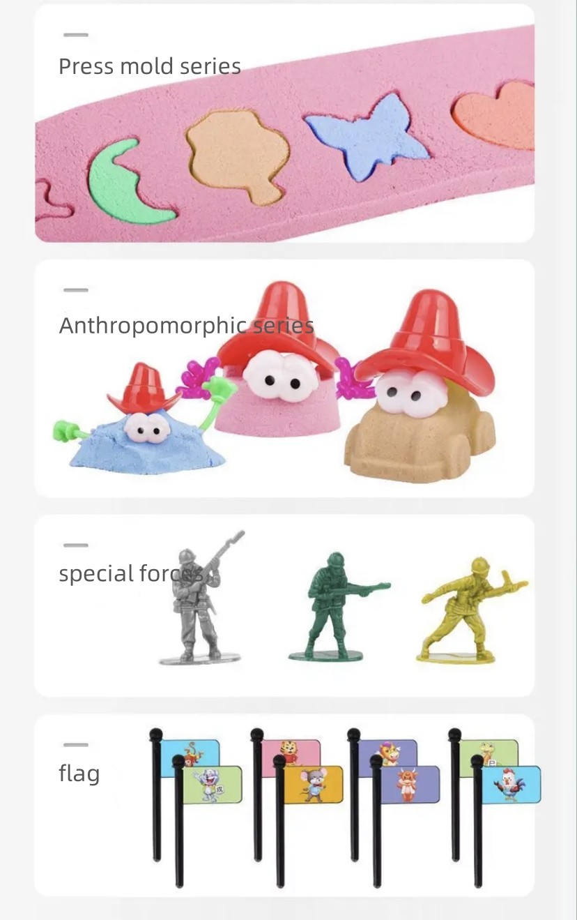 1 kg 39Pcs Sand Sets Dynamic Eco Sand Castle Play Set Slime Tools Play ...