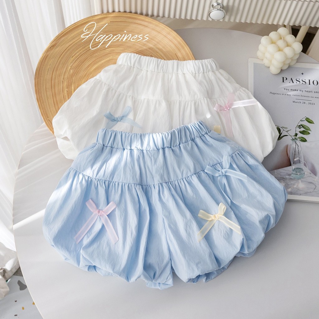 (((80-130cm) Girls Bow Shorts Girls Baby Sweet All-Match Bud Pants ...