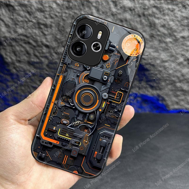 Realme 14 5G Casing Realme 14X 5G Casing Shockproof Case Circuit board ...