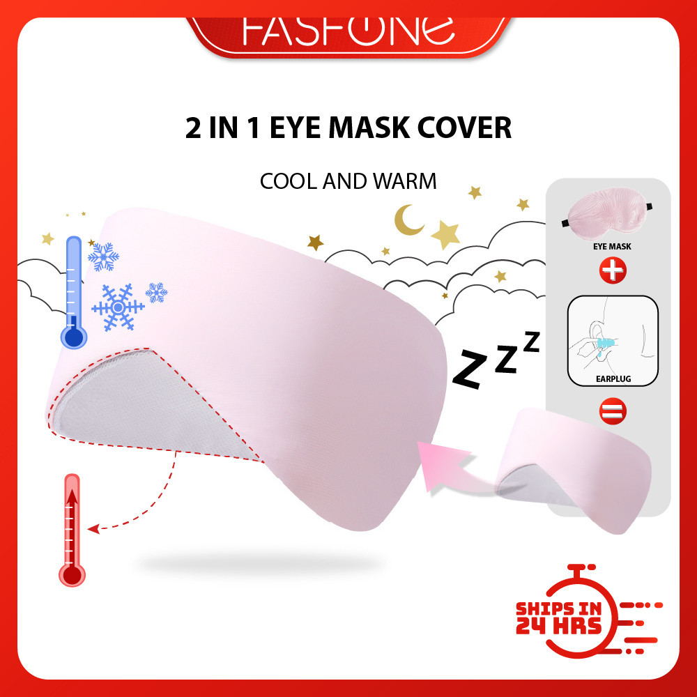 Sleep Eye Mask Full Surround 2 in 1 Anti Noise Eye Cover Patch Portable ...
