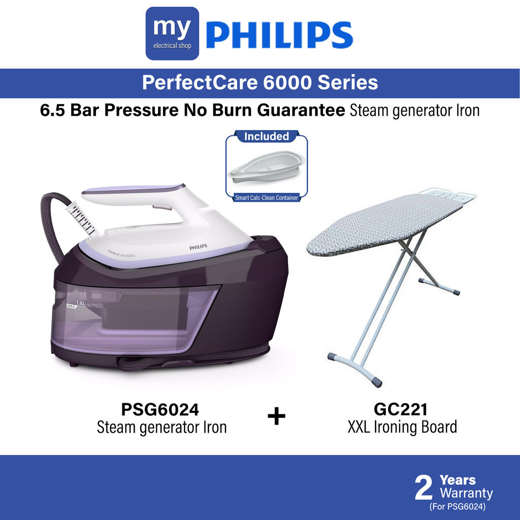 Philips Steam Generator Iron PSG6024/30 FREE XXL Ironing Board GC221 ...