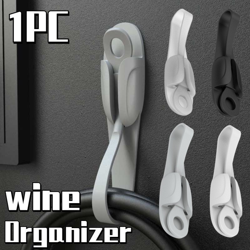 Magnetic Data Cable Clips - Adjustable Stable Cord Holder - Under Desk ...