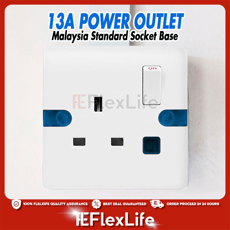Switch Socket Neon 13A Durable Lights Up When Switch On Malaysia ...