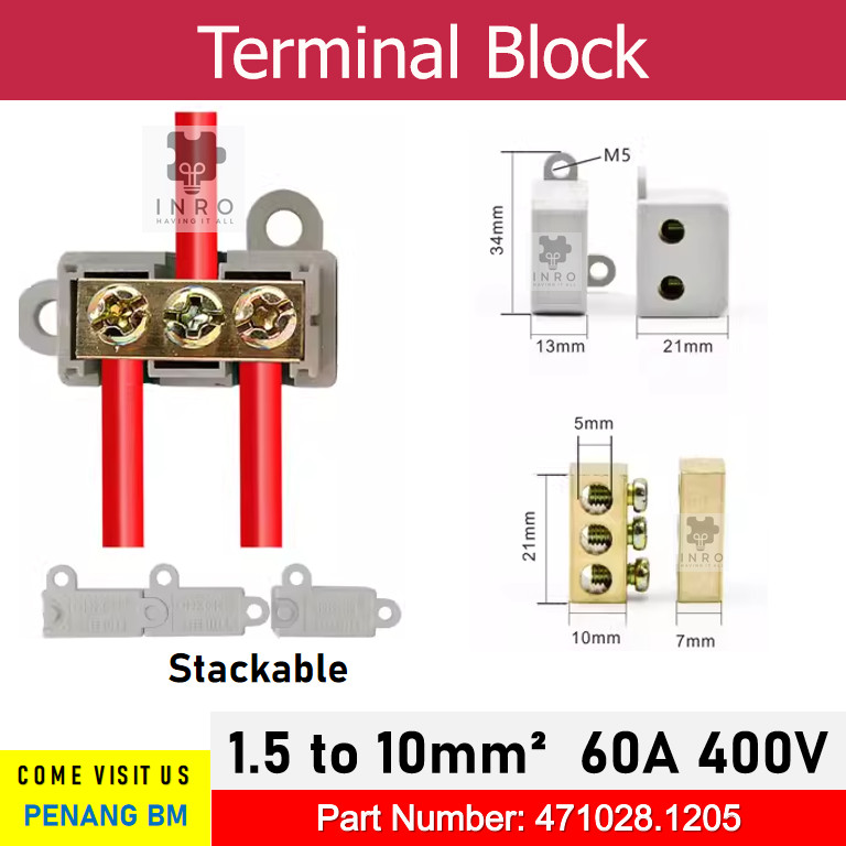 1 to 2 , 1 to 4 , 1 to 3 Terminal Block 4mm2 6mm2 16mm2 35mm2 ...