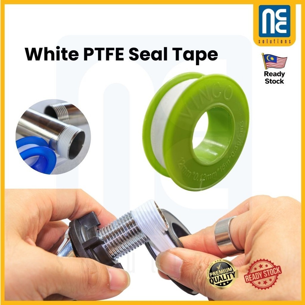 Teflon Tape PTFE White Tape for Pipe PTFE Thread Seal Tape Putih Hose ...