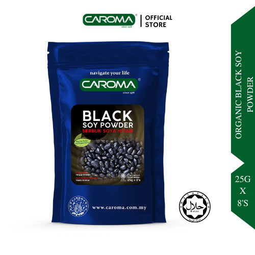 CAROMA Serbuk Susu Soya Hitam Organik | Organic Black Soy Milk (25g x 8 ...